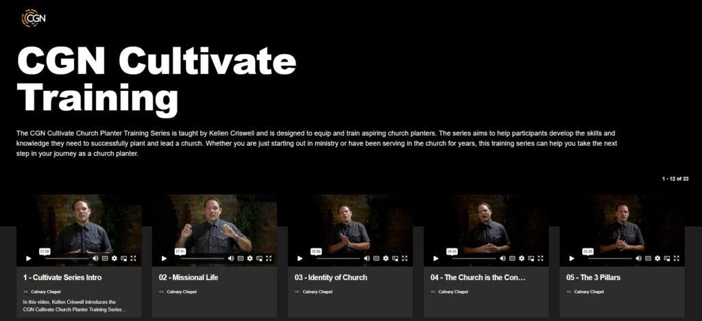 Cultivate Training Video Series – Cultivate Church Planting